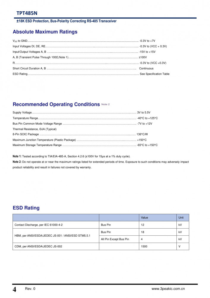 TPT485N-SO1R datasheet page 4