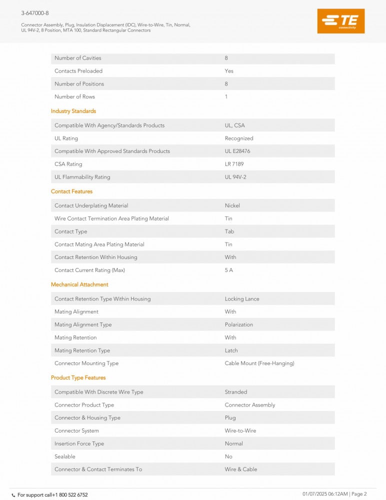 3-647000-8 technical document page 2