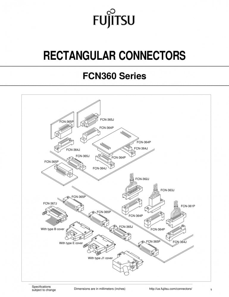 FUJITSU FCN-360 Series document page 1