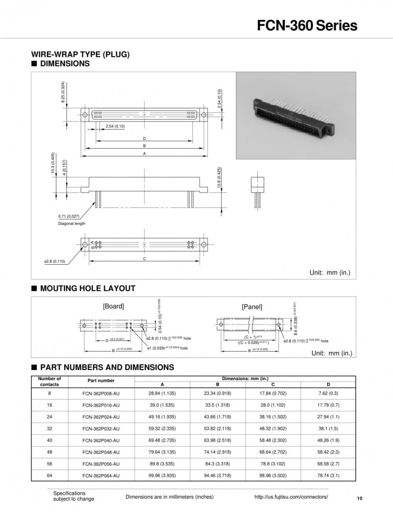 FUJITSU FCN-360 Series document page 10