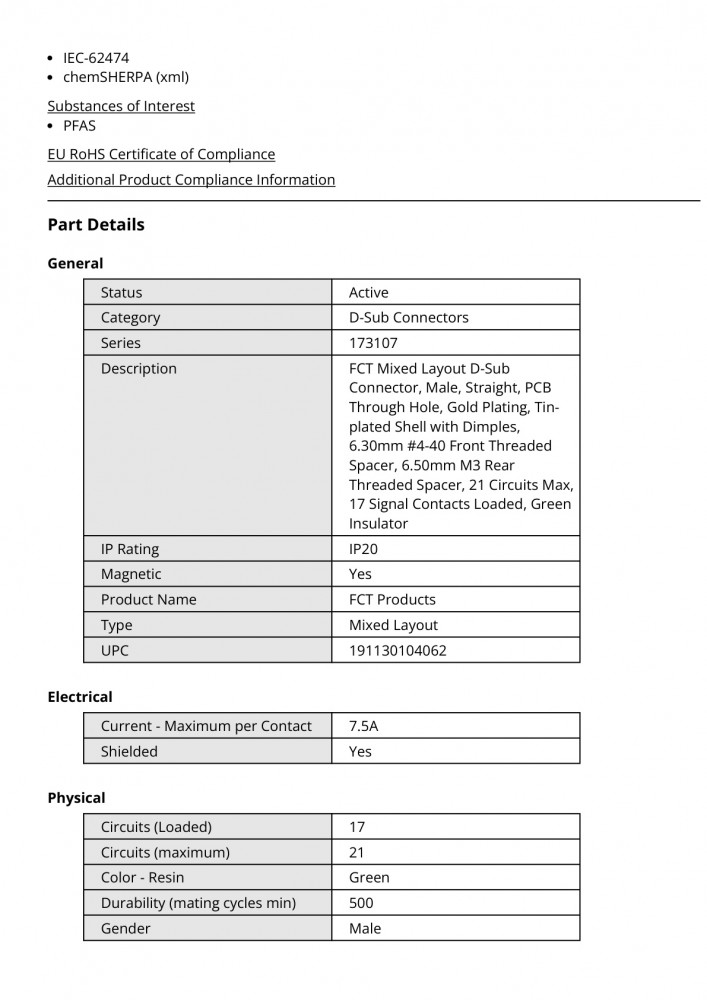 MOLEX 1731070929 drawing preview, page 2