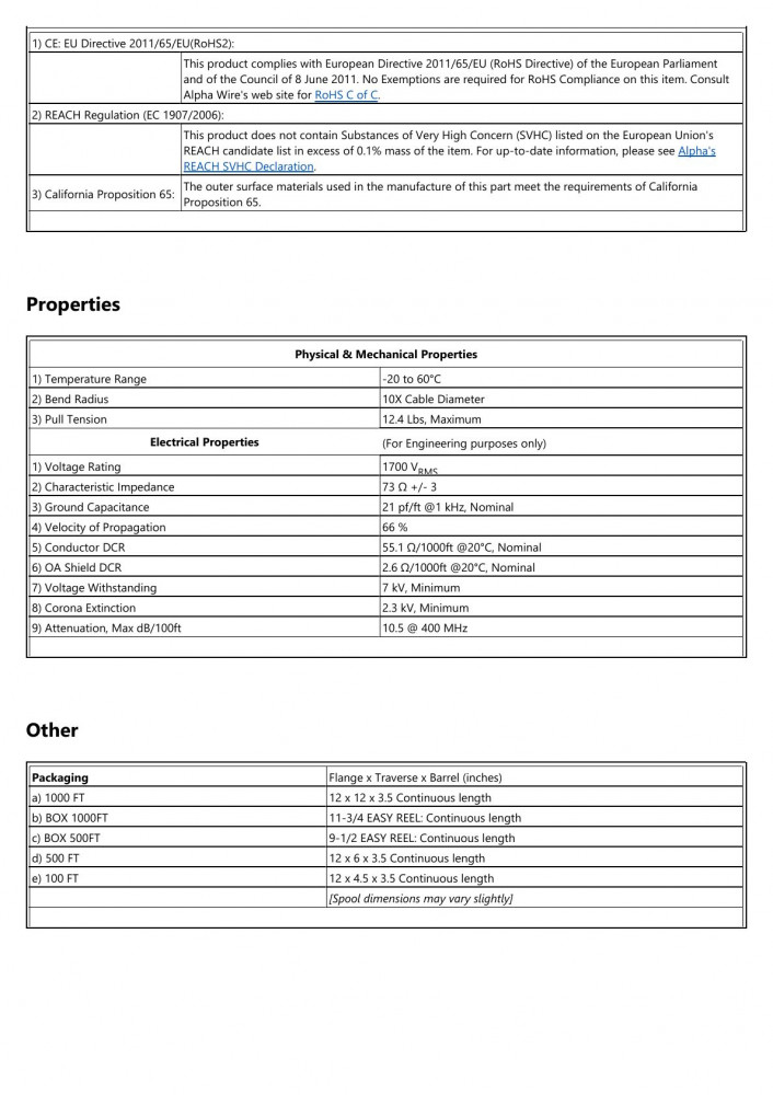 Alpha Wire 9059C technical specification page 2