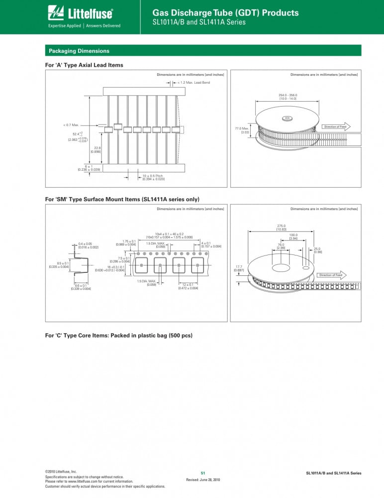 SL1011B250C datasheet page 5