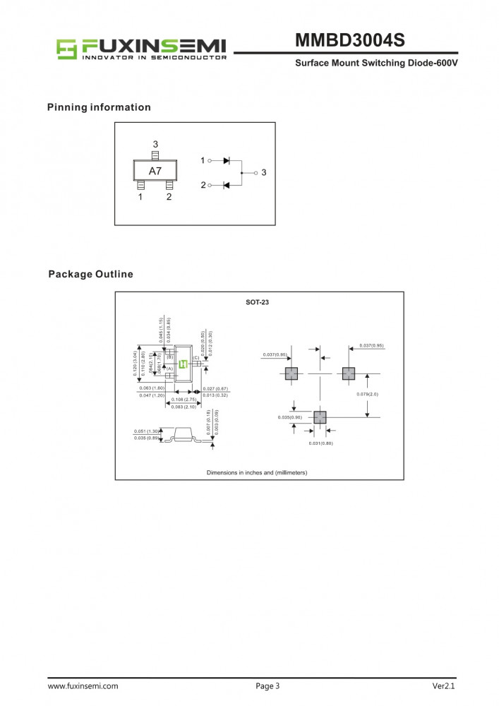 MMBD3004S datasheet page 3