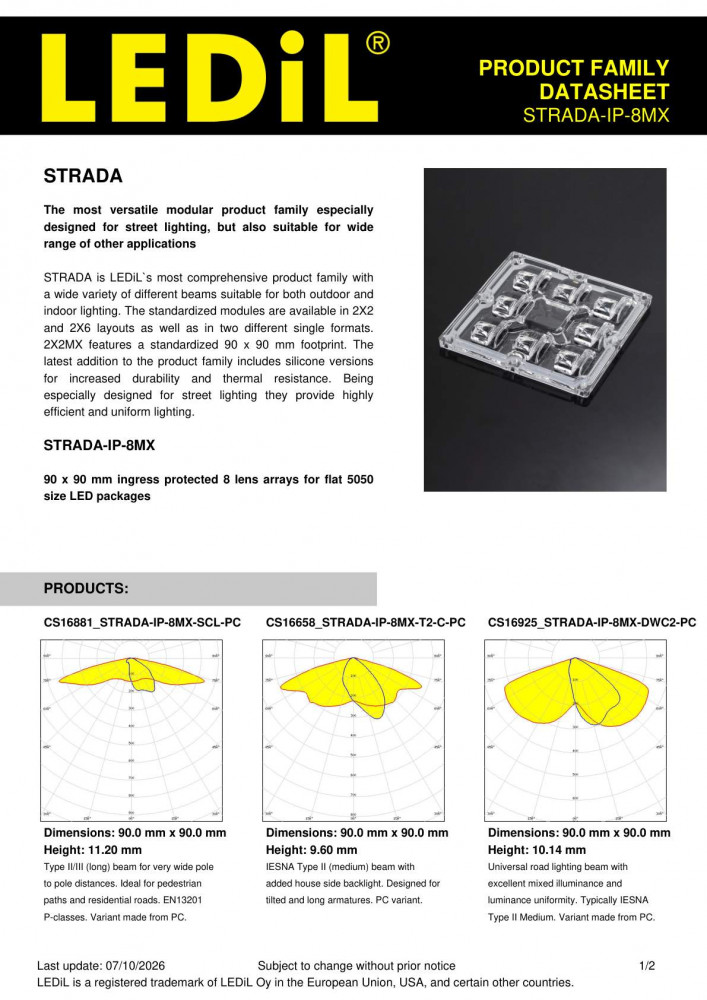 STRADA-IP-8MX-T2-C-PC technical document image, page 1