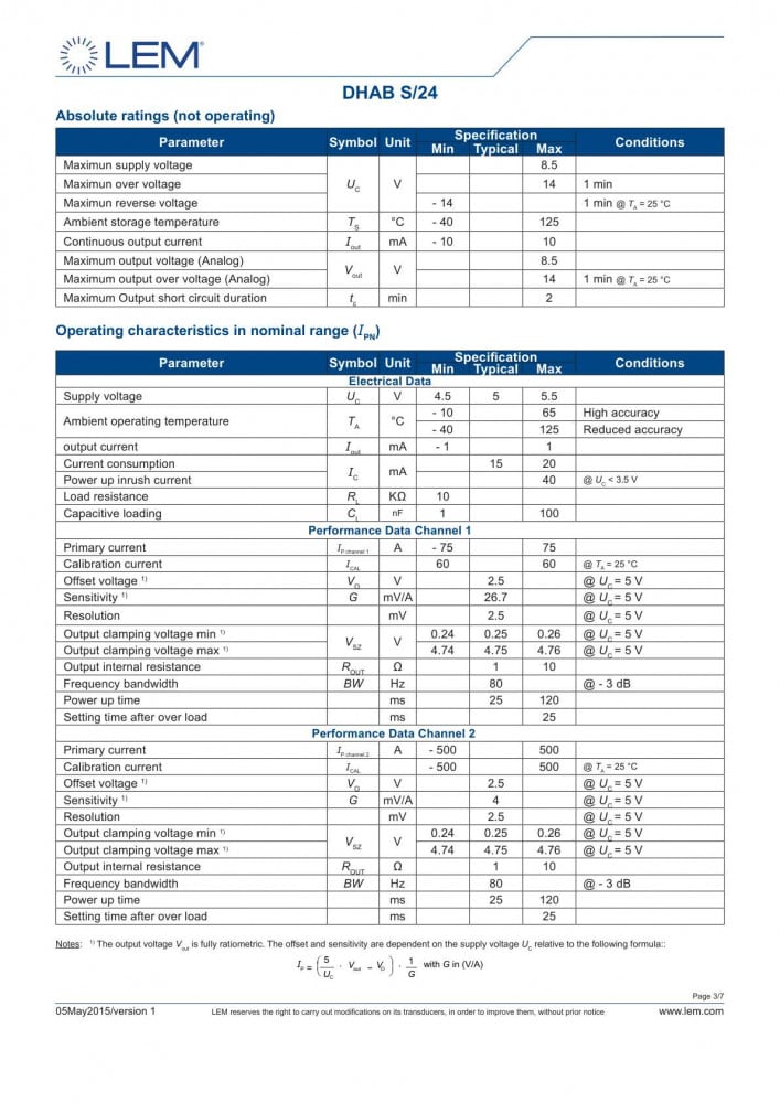 DHAB S/24 datasheet page 3