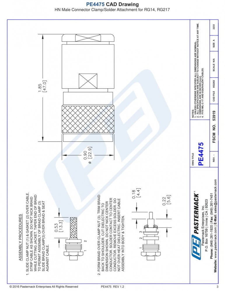 PE4475 technical document page 3
