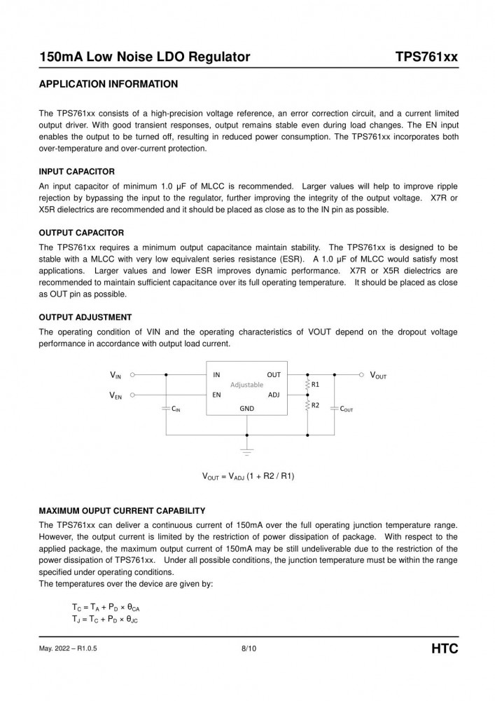 TPS76150SF5 datasheet page 8