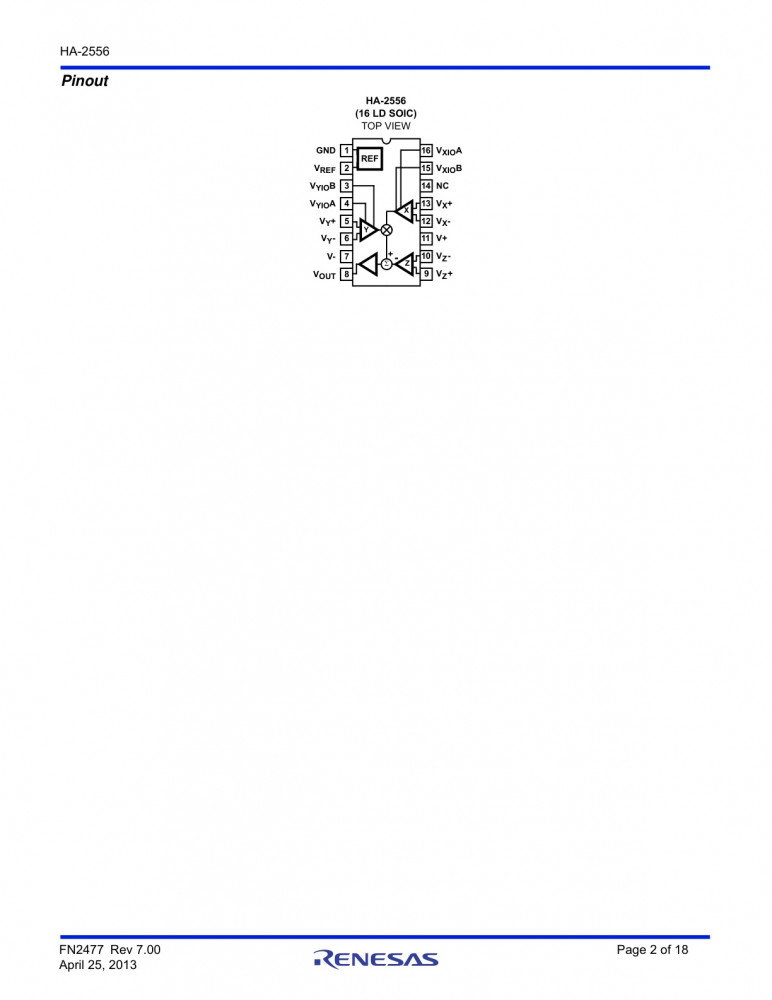 HA9P2556-9Z datasheet page 2