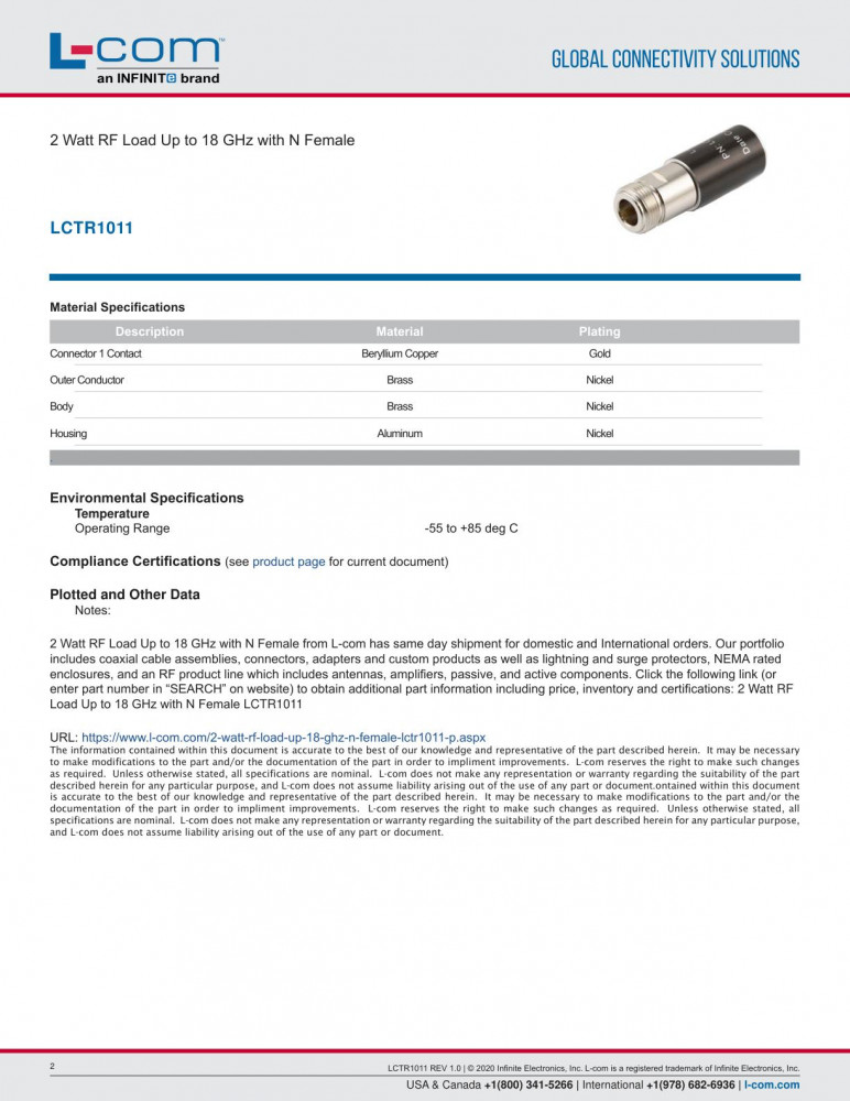 LCTR1011 product document page 2