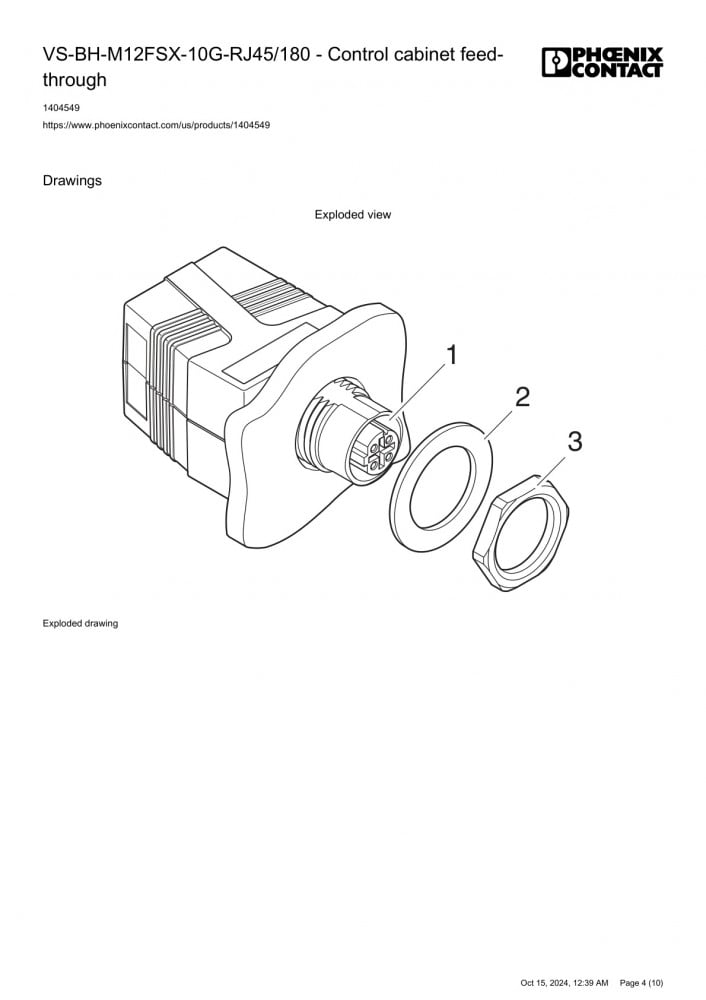 Phoenix Contact 1404549 product documentation page 4