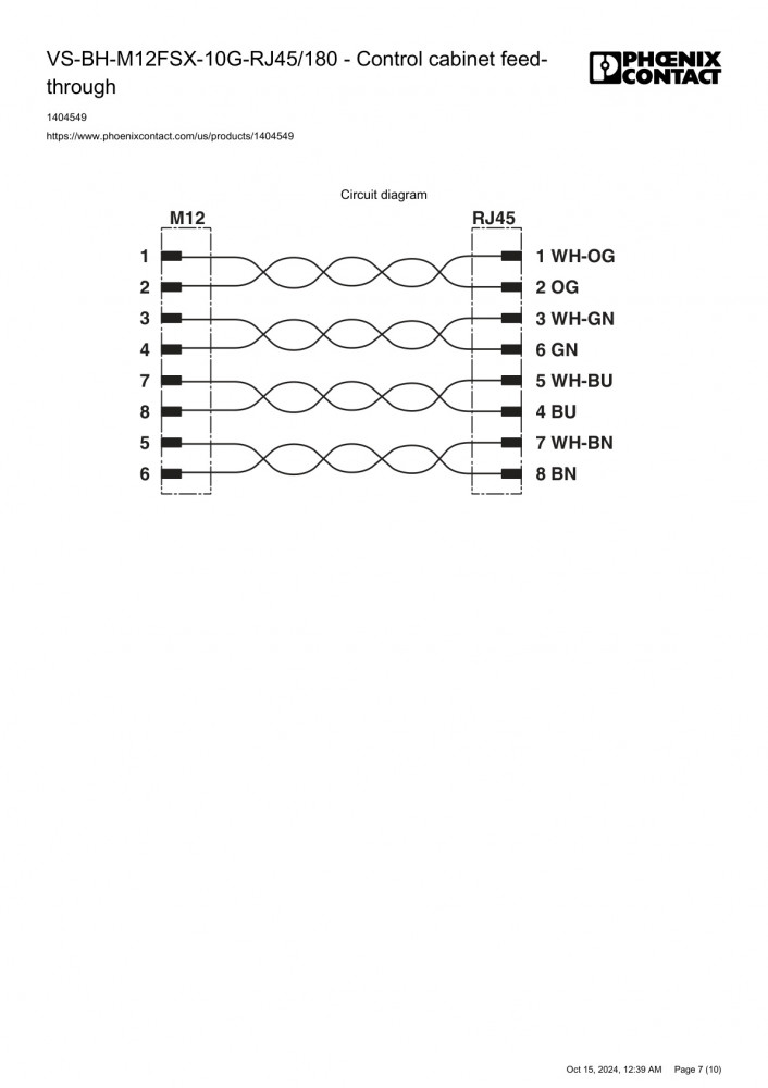 Phoenix Contact 1404549 product documentation page 7