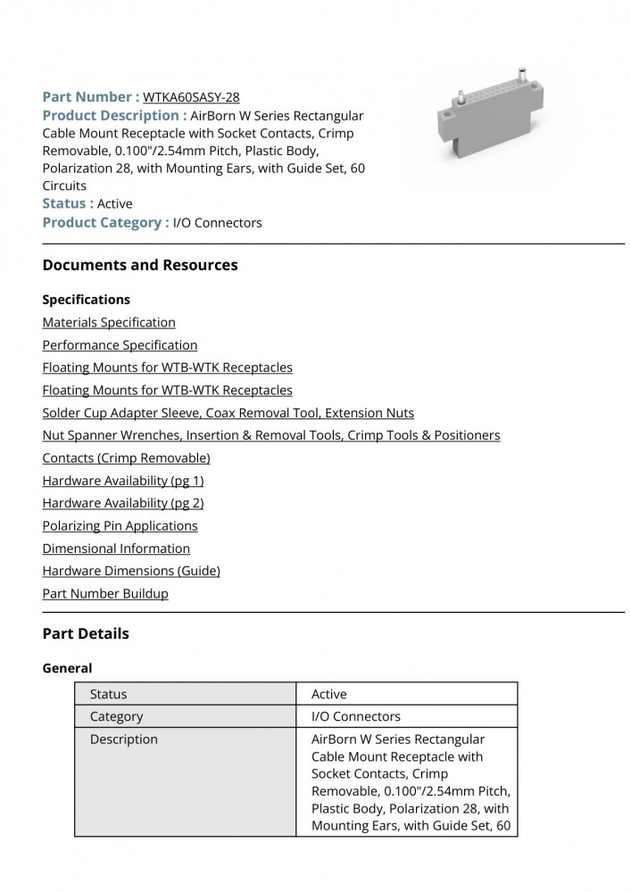 WTKA60SASY-28 technical document image 1