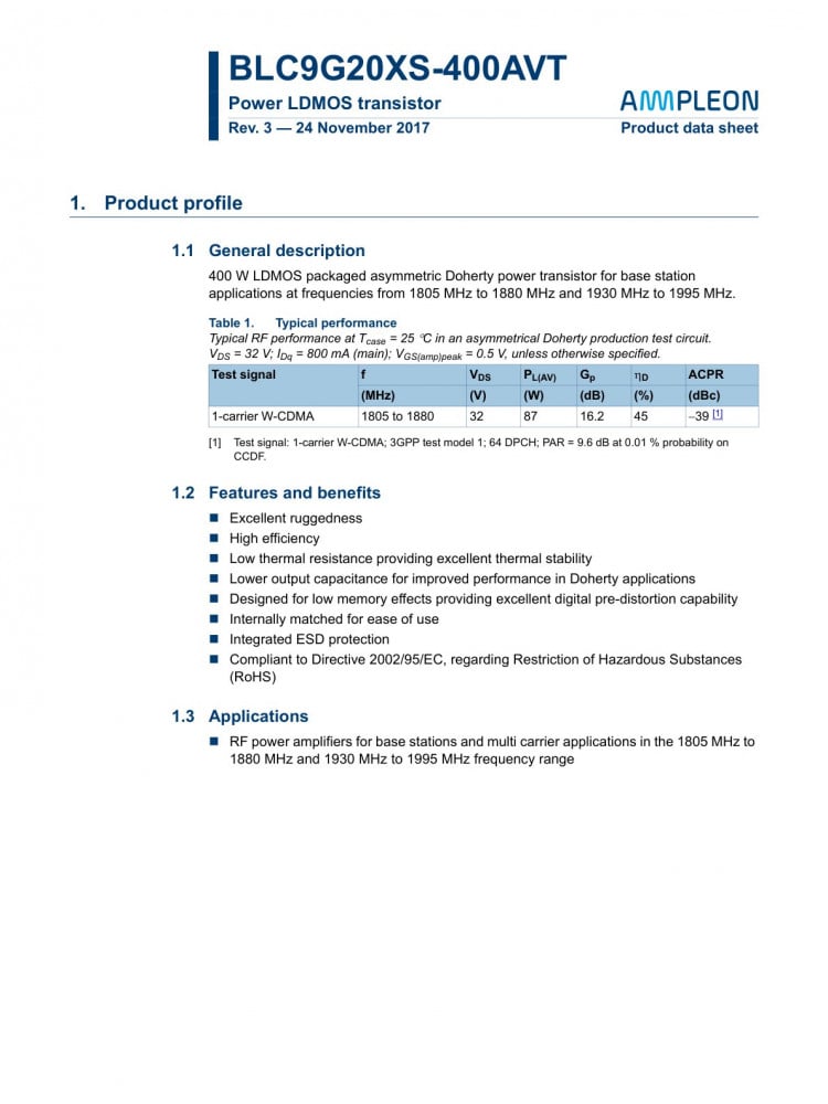 BLC9G20XS-400AVTY datasheet page 1