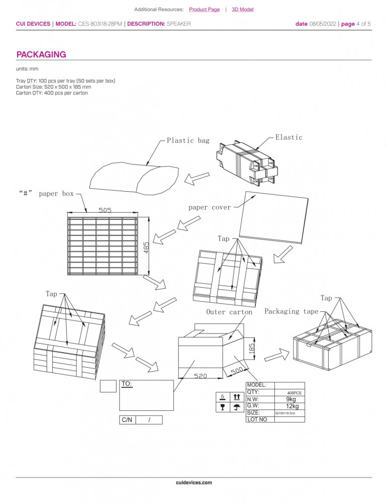 CES-803118-28PM product document page 4