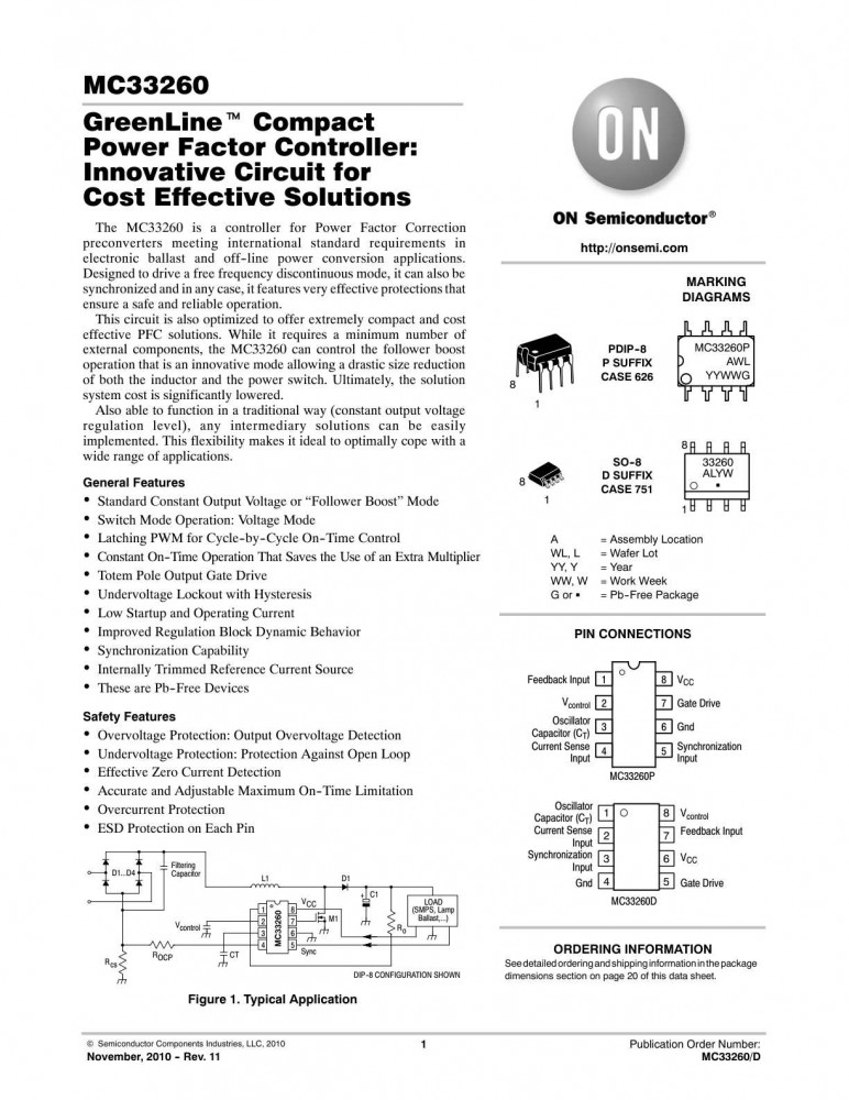 MC33260 datasheet page 1