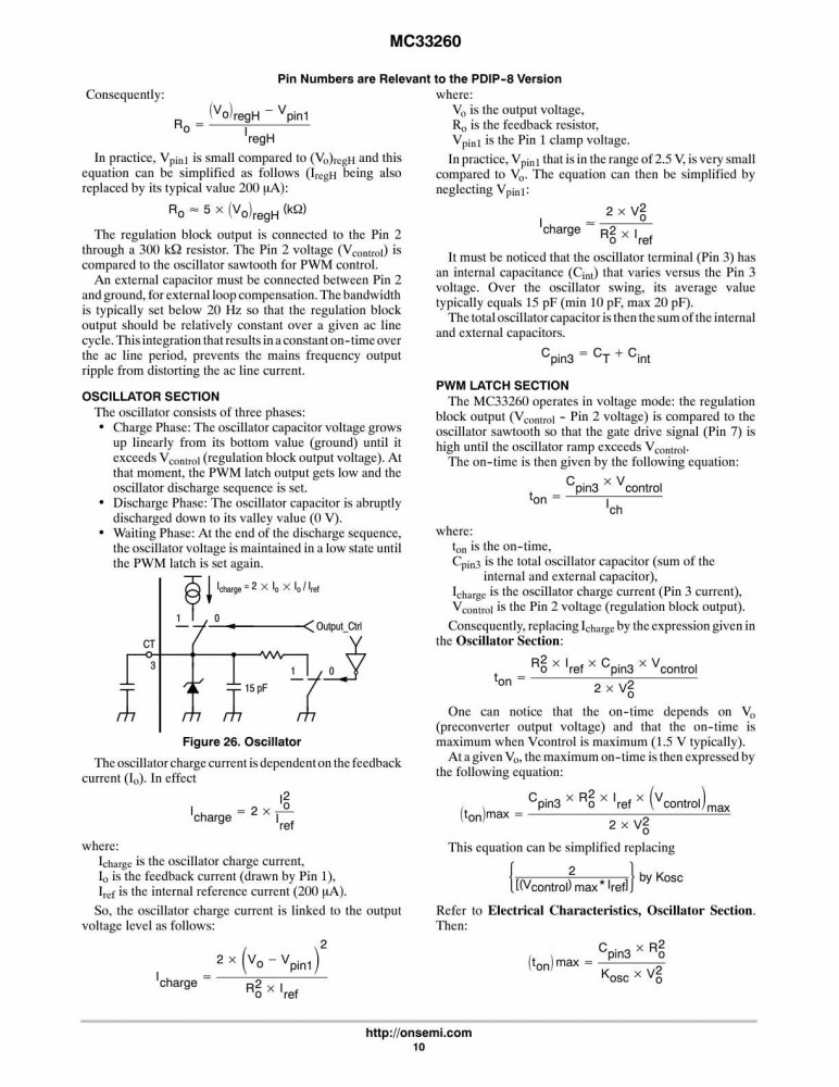 MC33260 datasheet page 10