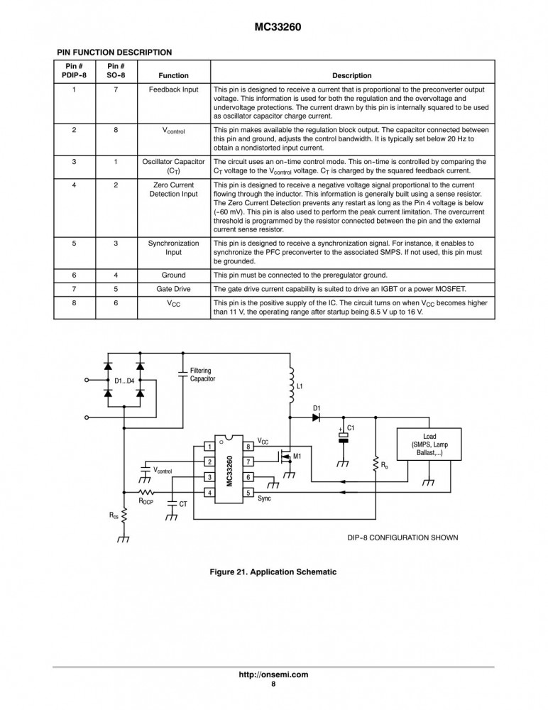 MC33260 datasheet page 8