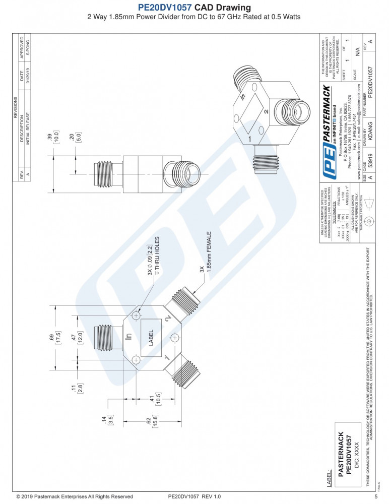 PE20DV1057 technical datasheet page 5