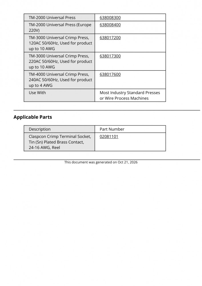 MOLEX 638924200 technical document, page image 3