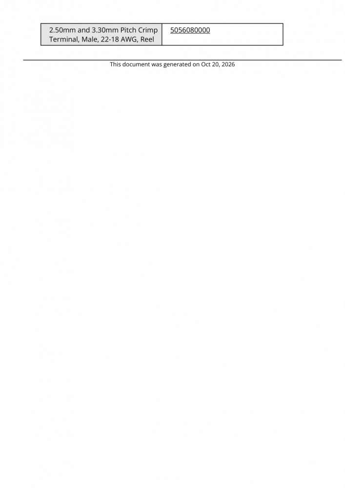 Technical document page 3 for Molex applicator 2037023300