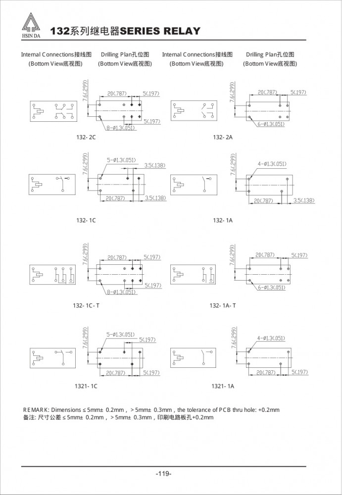 HSINDA 132 relay datasheet page 3