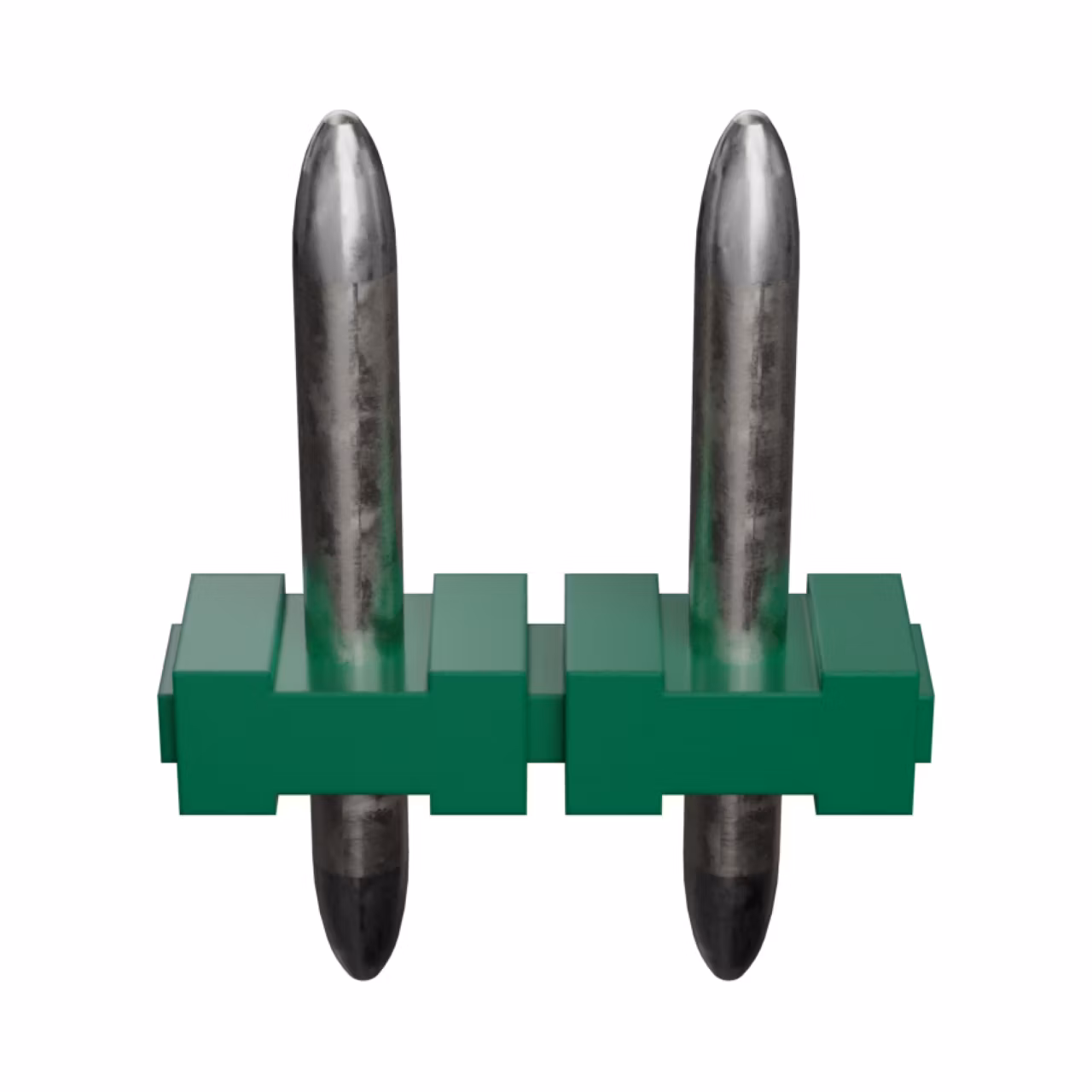 5.00mm Pitch Eurostyle Vertical PCB Pin Header, Breakable, 2 Circuits for sale