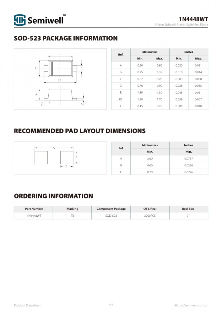 1N4448WT datasheet page 4