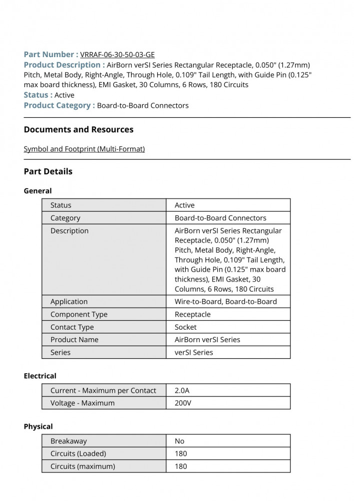 VRRAF-06-30-50-03-GE technical document page 1