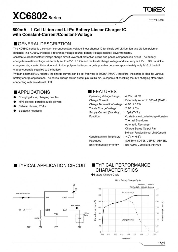 XC6802A42XPR-G datasheet page 1