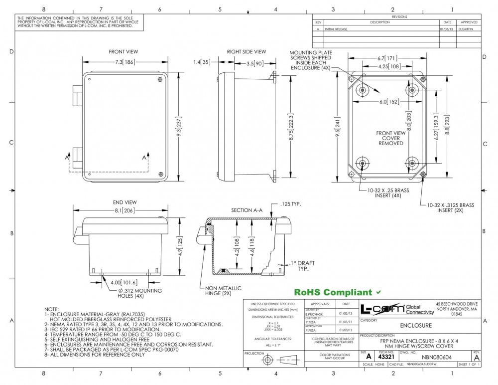 L-com NBN080604 technical document preview