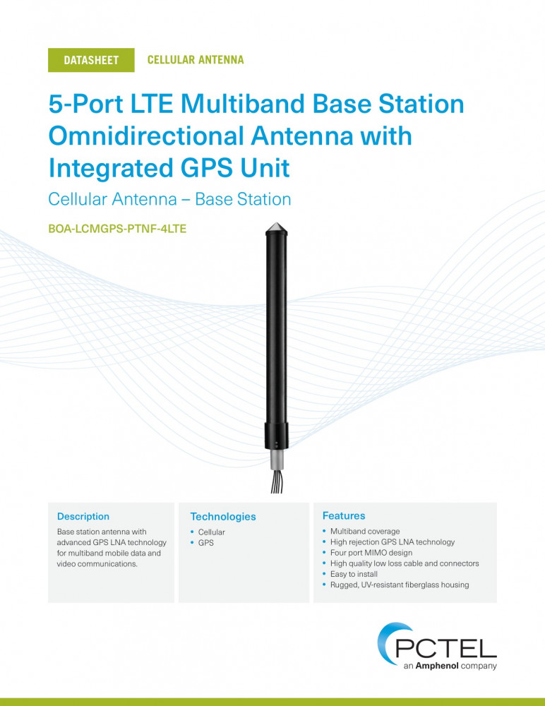 BOA-LCMGPS-PTNF-4LTE product document, page 1