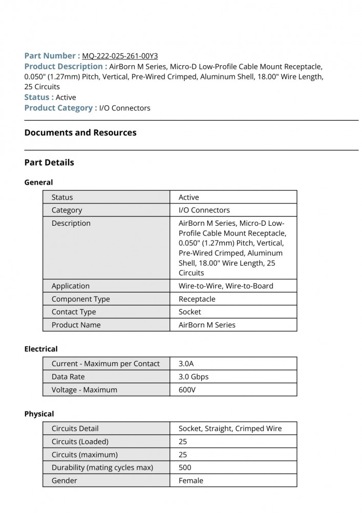 MQ-222-025-261-00Y3 document image, page 1