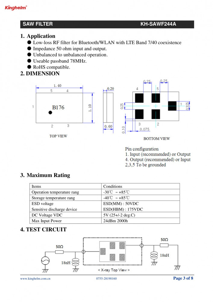 KH-SAWF244A specification page 3