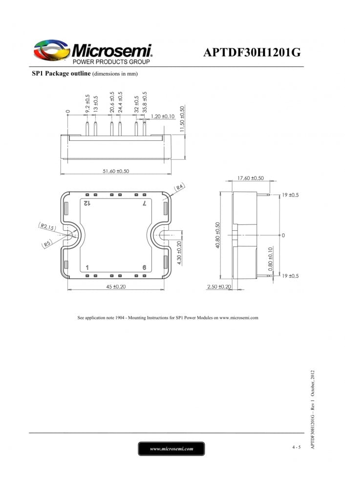 APTDF30H1201G datasheet page 4