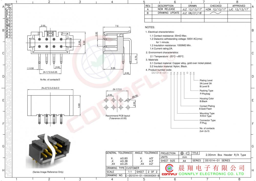 DS1014-01-2x4PR8B0P3A technical drawing page 2