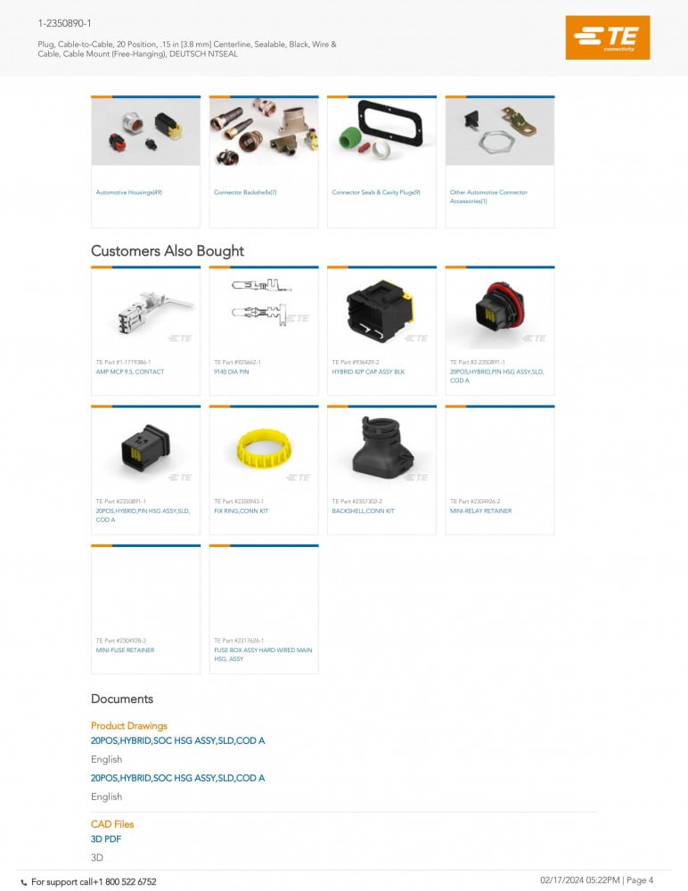 DEUTSCH 1-2350890-1 technical document page 4