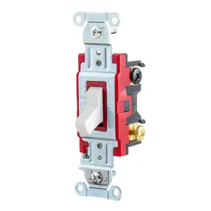 3-Way Toggle Switch, White, Wiring Device, 20A, 120/277V AC for sale