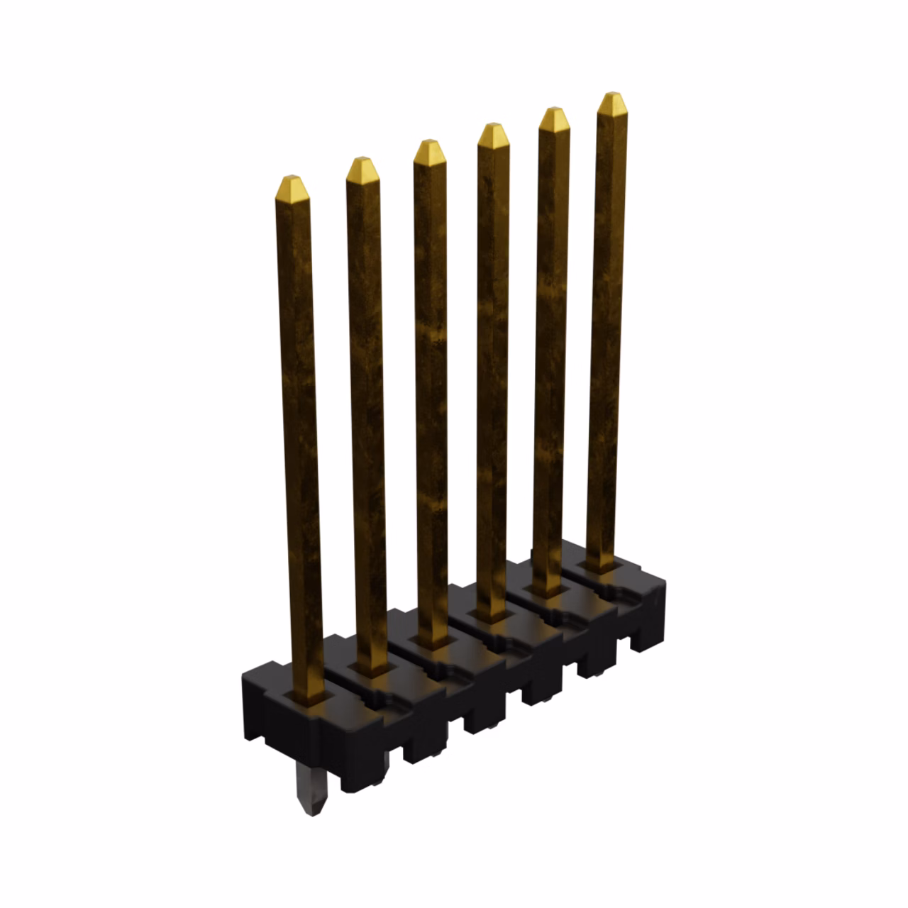KK 396 Breakaway Header, Vertical, 6 Circuits, 0.50µm Gold (Au) Selective Plating, Pin Length 30.48mm for sale