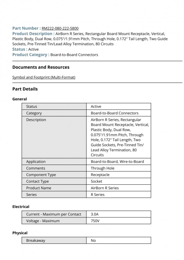 RM222-080-222-5800 technical document image, page 1