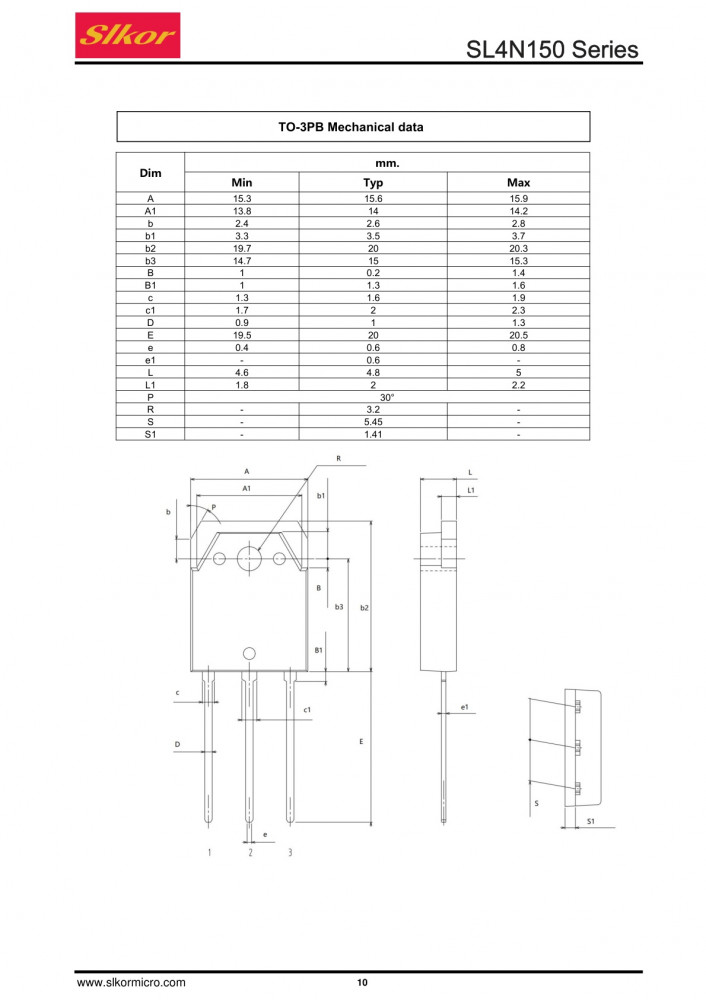 SL4N150P datasheet page 10