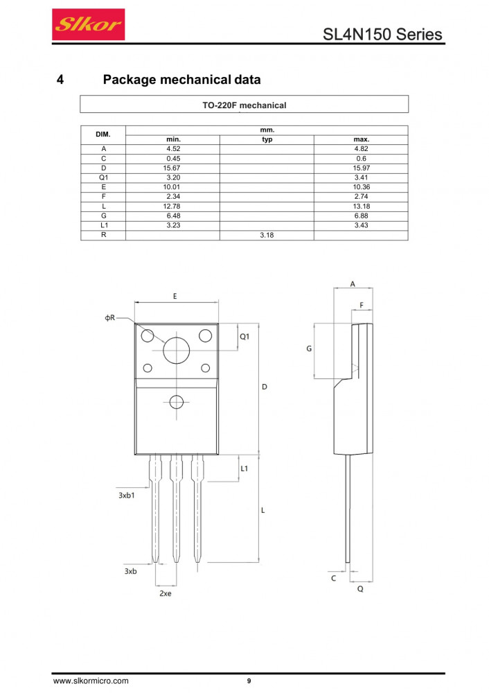 SL4N150P datasheet page 9