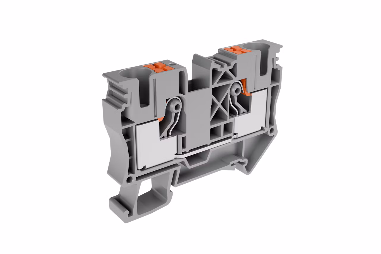 Single Level Feed-Through Terminal Block, Push-in Design, 10.00mm Width, 600V, 60.0A for sale
