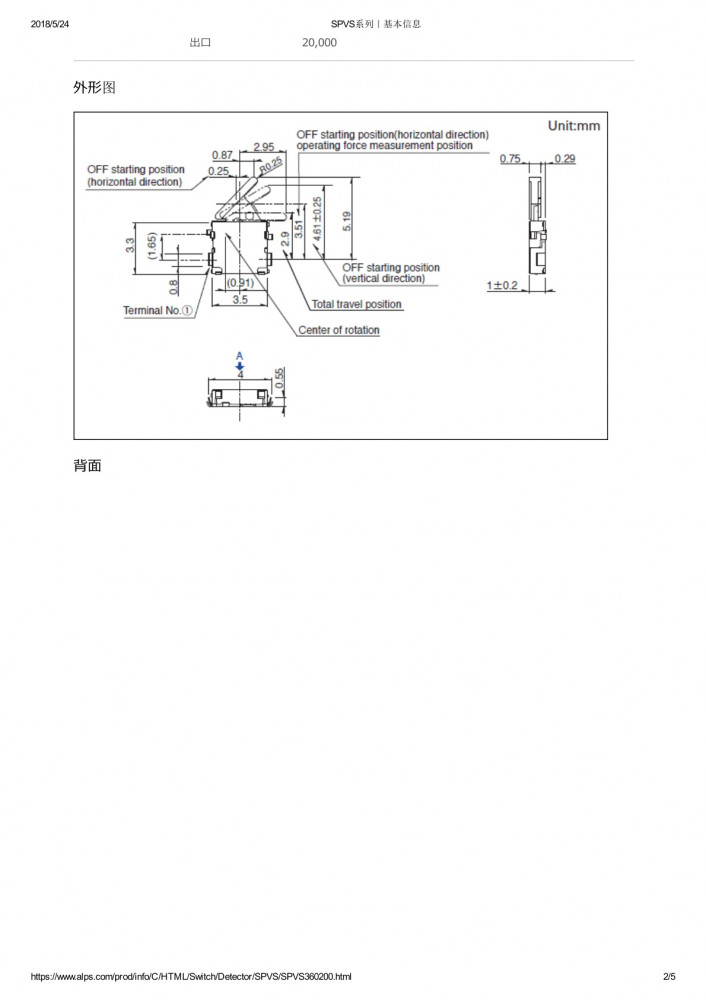 SPVS360200 technical document page 2