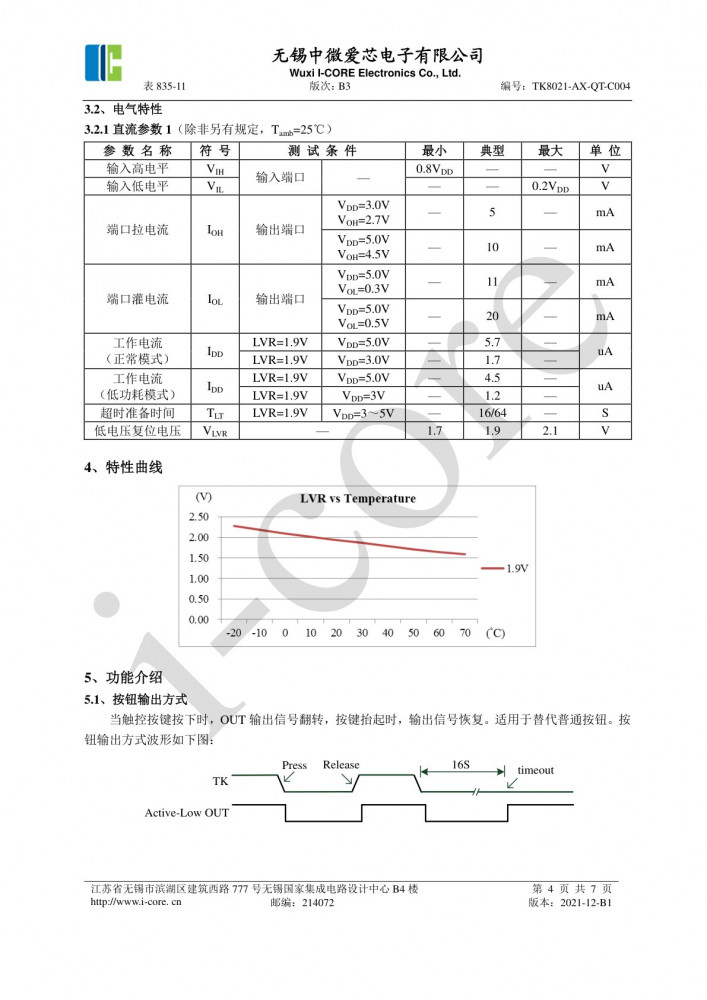 TK8021 datasheet page 4