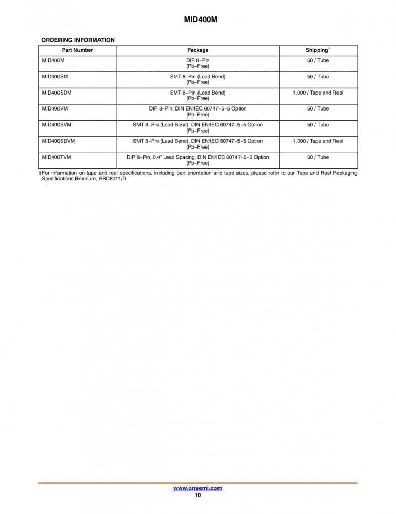 MID400M datasheet page 10