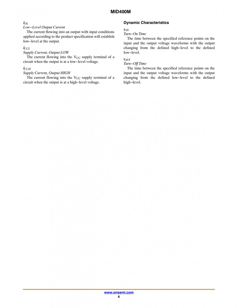 MID400M datasheet page 6