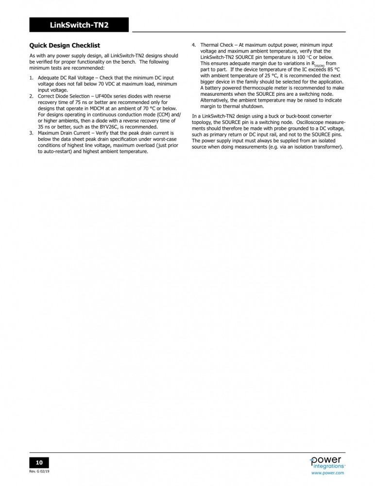 LNK3294P datasheet page 10