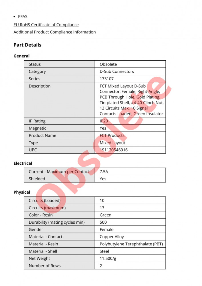 MOLEX 1731071334 technical drawing image 2