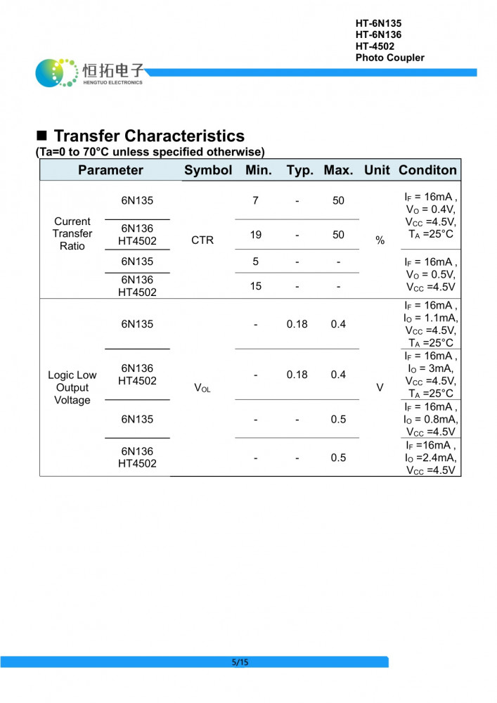 HT-6N136 datasheet page 6